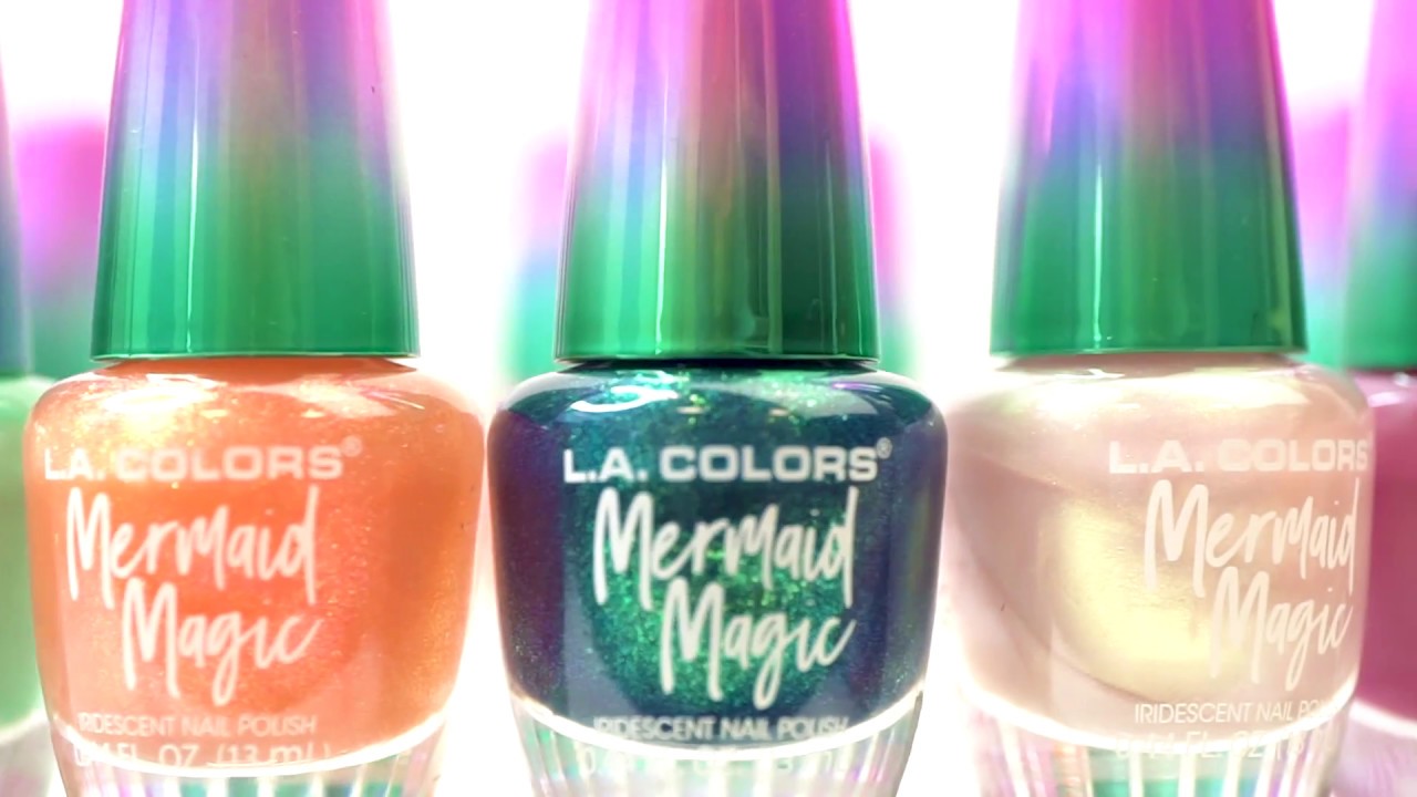 L.A. COLORS MERMAID MAGIC NAIL POLISH - YouTube