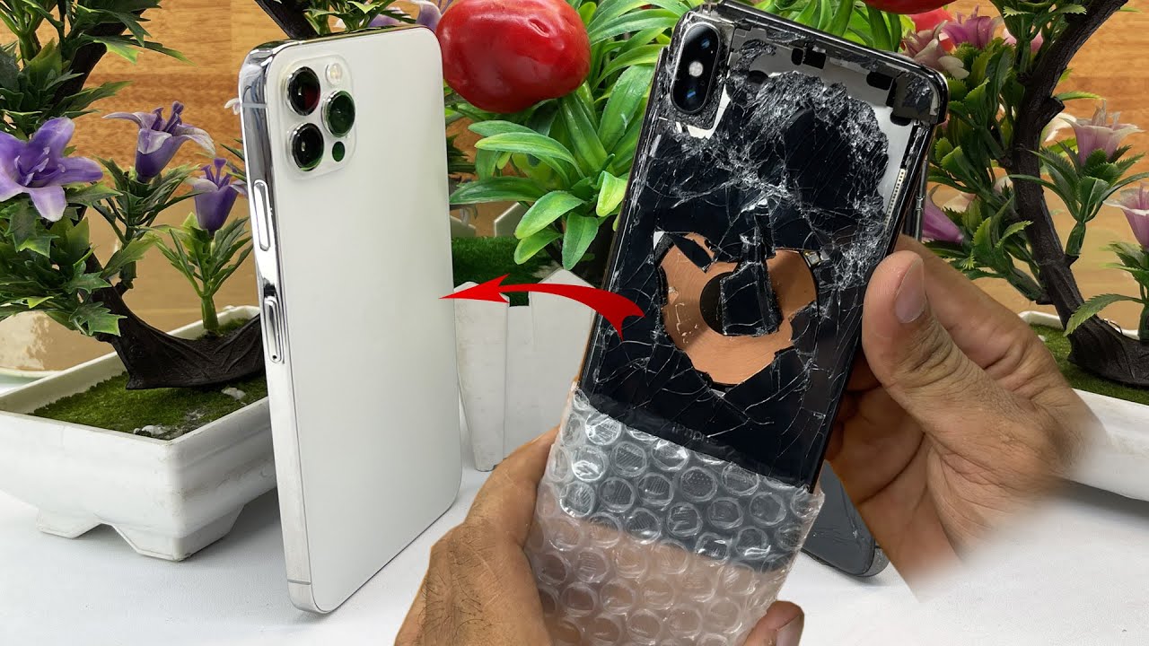 Awesome DIY Housing iPhone XS Max Cracked Into iPhone 12 Pro Max - YouTube