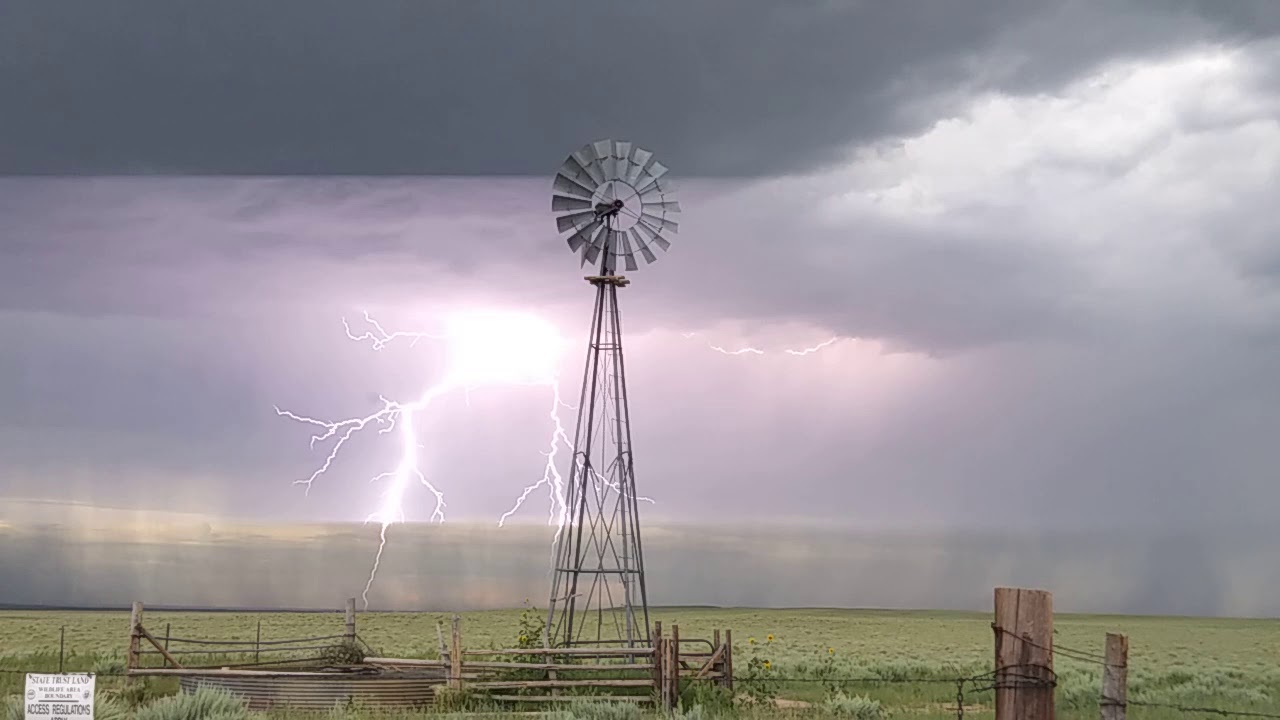 Storm with windmill - YouTube