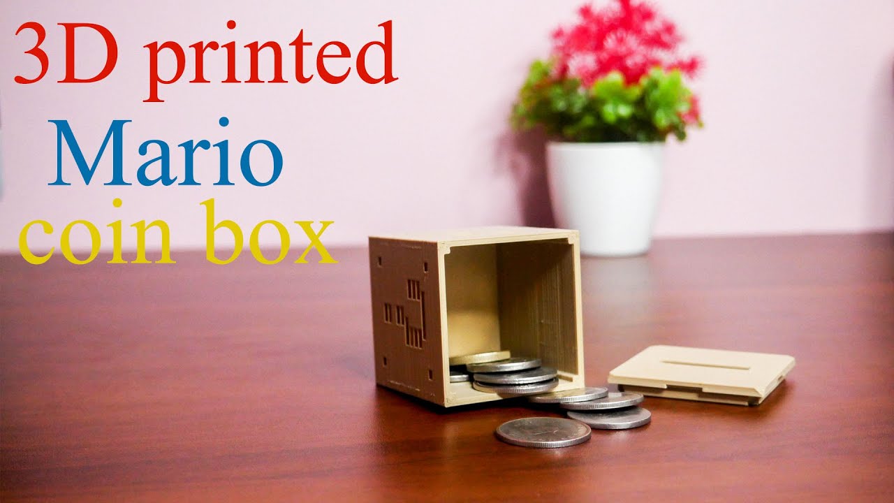 3D printed awesome Mario Coin Box - YouTube