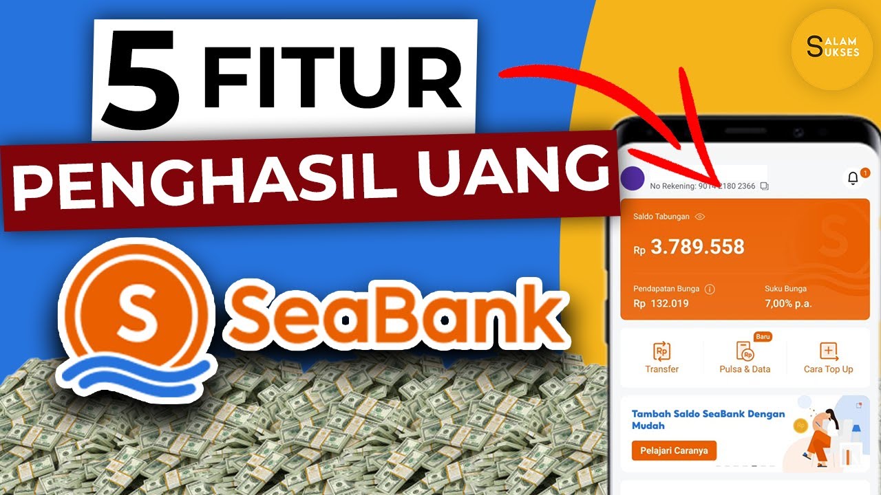5 Fitur Seabank Yang Menghasil Uang Terbukti CUAN - YouTube