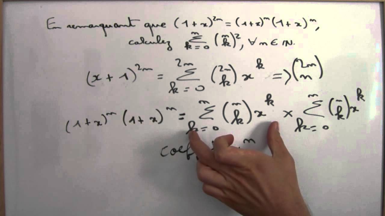 Exercice niveau prépa - post-bac : le binôme de Newton partie 6 - YouTube