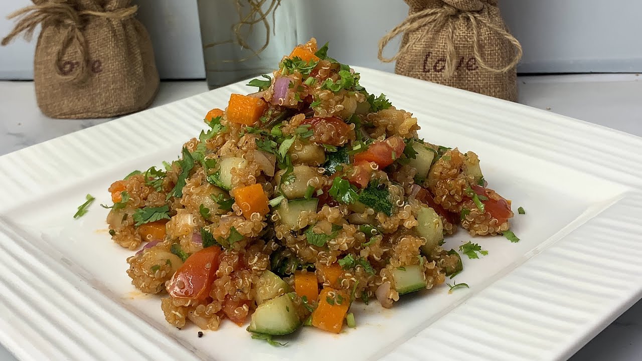 Quinoa Salad With Peri Peri Dressing - YouTube
