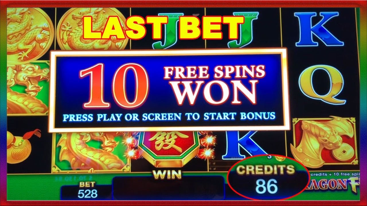 ** BIG WIN ON VERY LAST BET ** DRAGON FA ** SLOT LOVER ** - YouTube