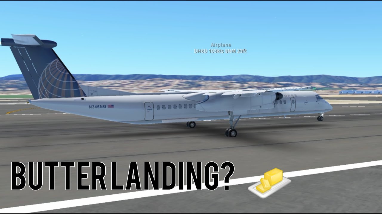 Dash 8 Q-400 Plane Spotting and Butter Landing in KSFO | Infinite Flight | #swiss001landing ...