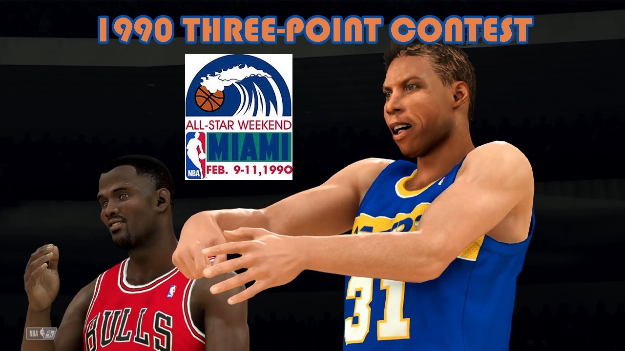 1990 Three Point Contest NBA 2K Simulation - YouTube