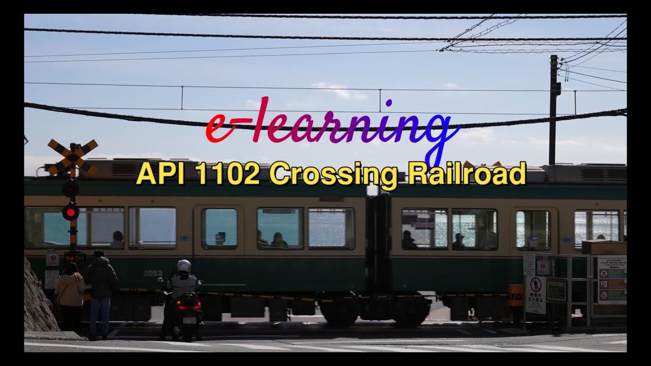 API 1102 crossing railroad - YouTube