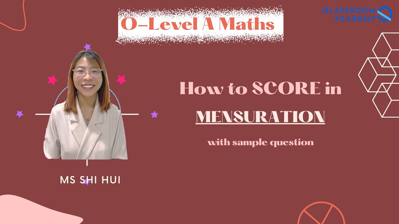 How to Score in Mensuration (O-Level A Maths Question with Step-by-Step ...