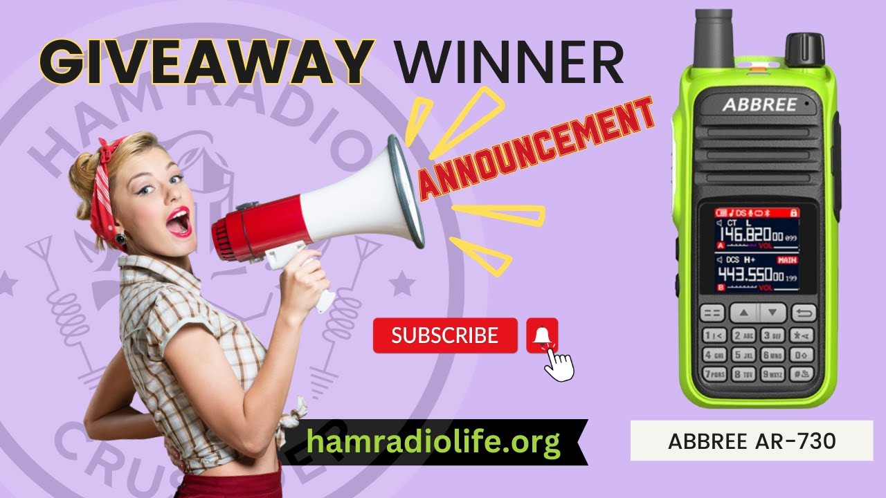 Abbree AR-730 Retirement Radio Giveaway Winner ANNOUNCEMENT! - YouTube