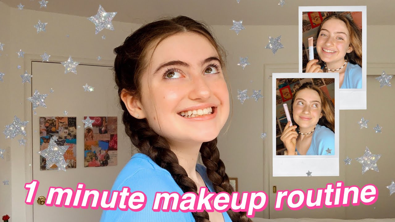 1 Minute Natural School Makeup!! *easy & fast* - YouTube