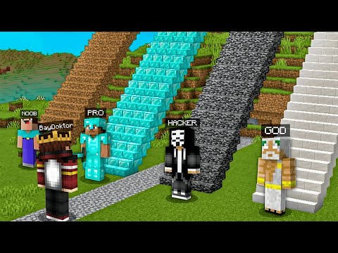 NOOB VS PRO VS HACKER MERDİVEN - Minecraft