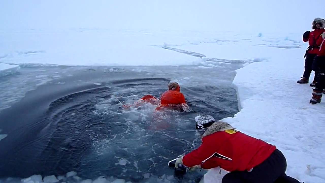 Swimming in the Arctic Ocean - YouTube