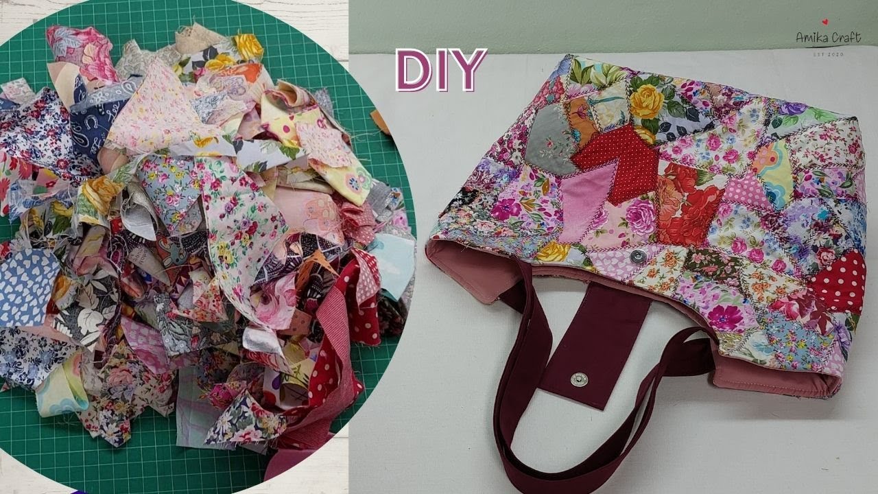 SAVE MONEY! Quick & Easy /How to make a tote bag with a flap /Sewing ...