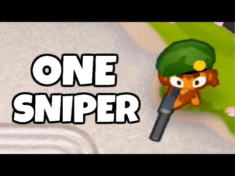 How Long Can You Survive With 1 Sniper Monkey? (Bloons TD 6) - YouTube