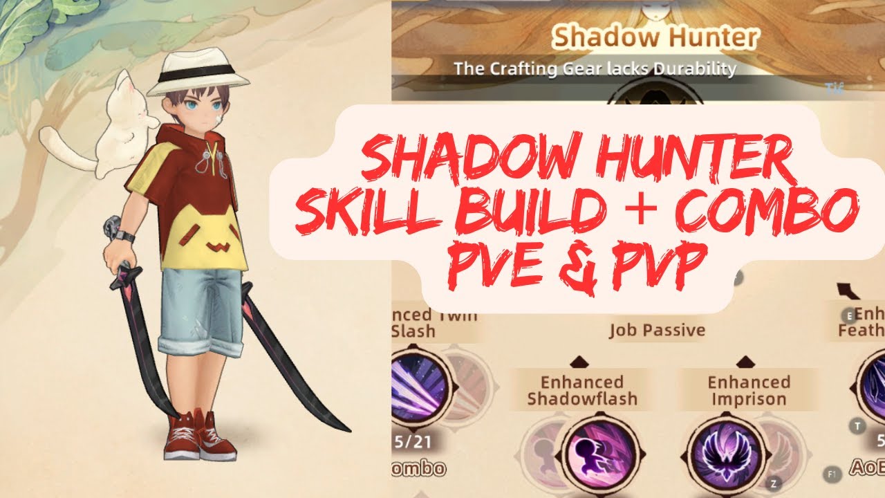 SHADOW HUNTER SKILL BUILD TREE OF SAVIOR : NEVERLAND - YouTube