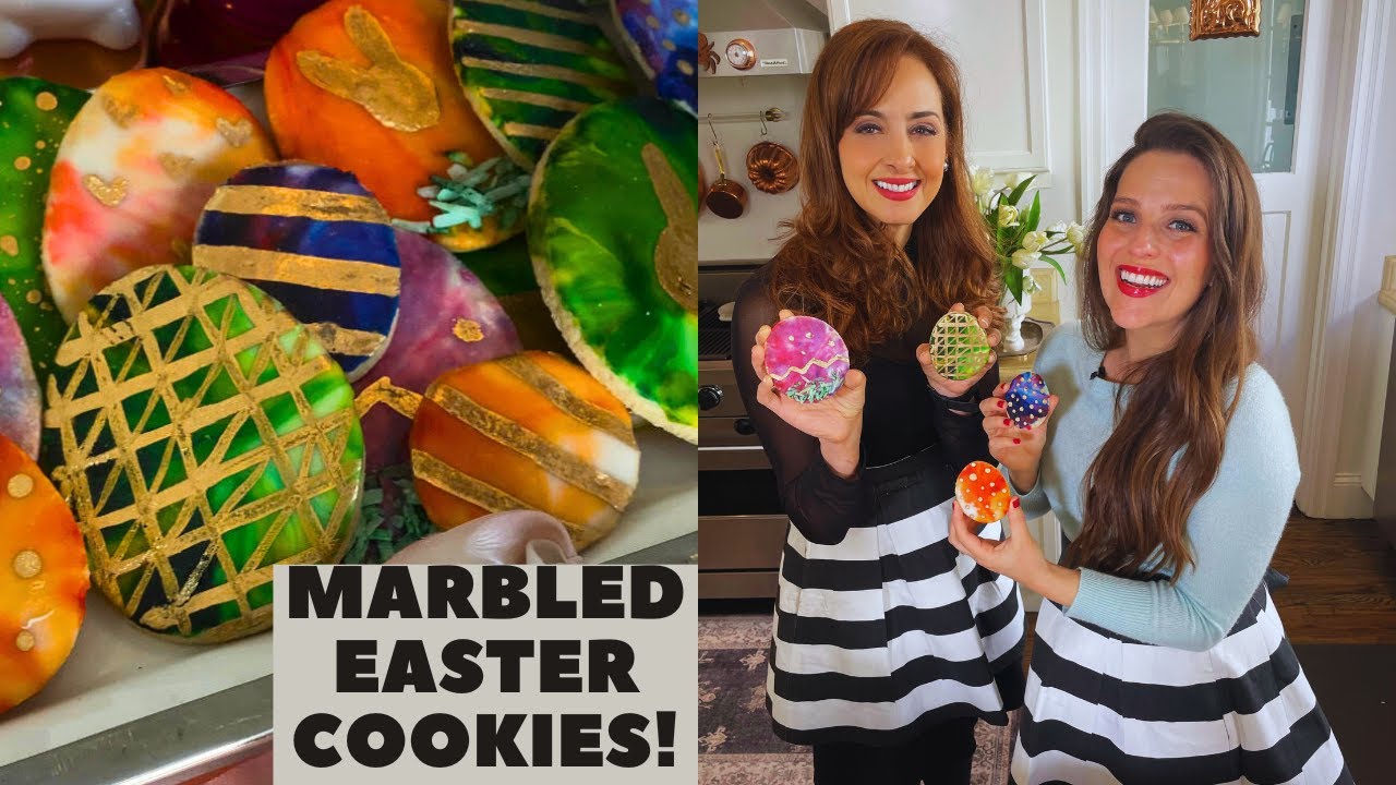 These FANCY EASTER COOKIES were so EASY to MAKE & too PRETTY to EAT ...