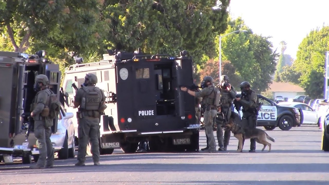 (Part 3) SWAT TEAM SURROUNDS HOUSE FOR WANTED MAN! Santa Maria ...