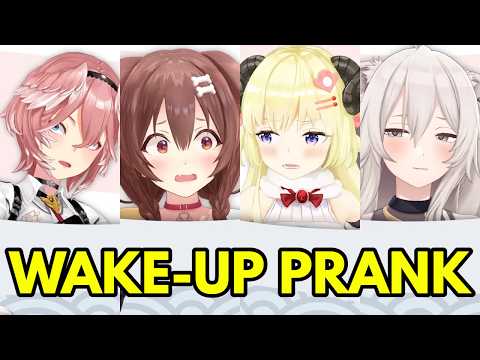 Korone & Lui vs Botan & Watame Wake-Up Prank