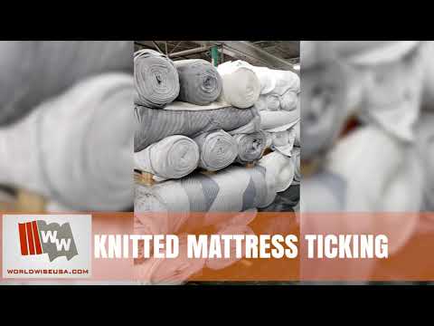 Knitted mattress ticking - YouTube