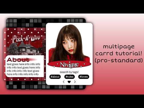 tutorial on this multipage pro-standard carrd! - © carrdmestre & ikisschris - YouTube