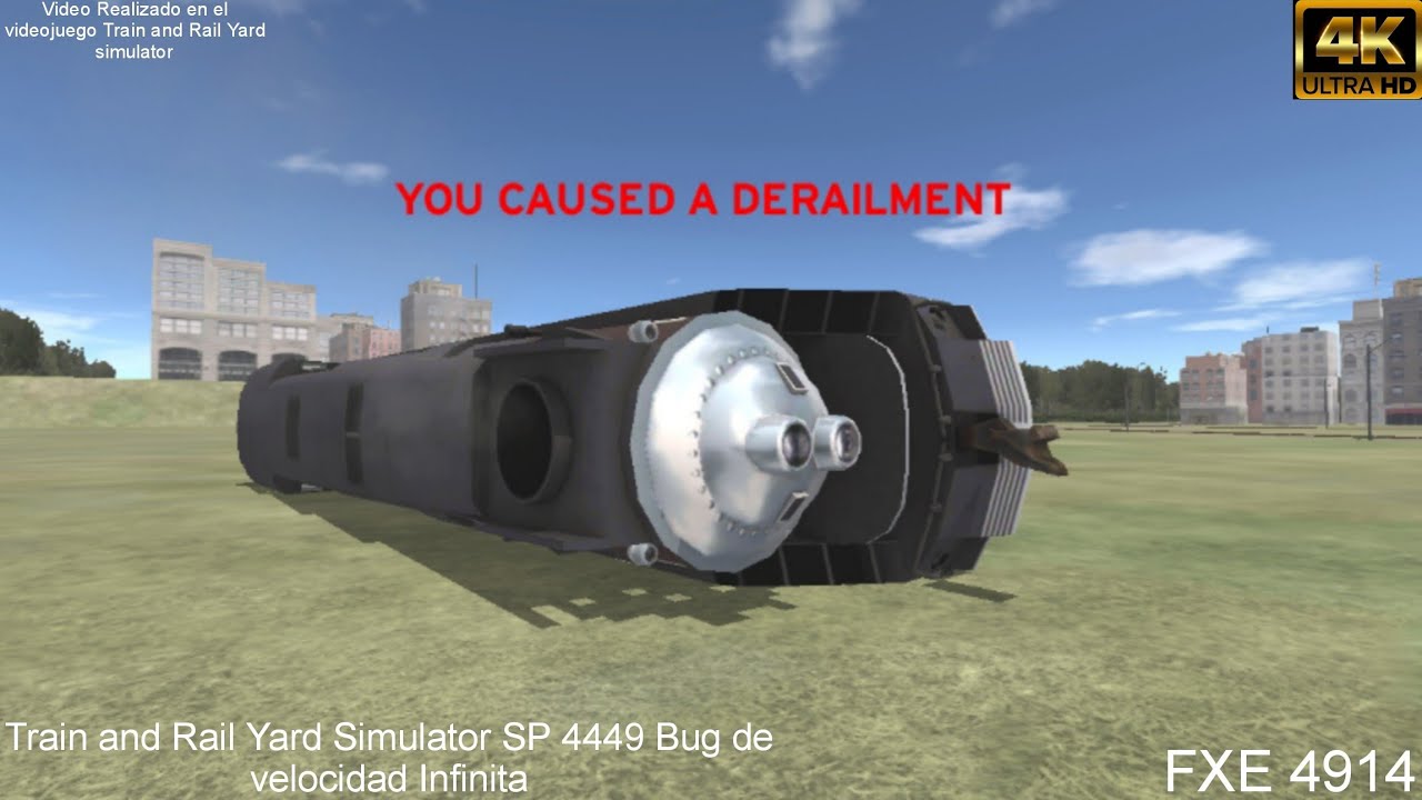 Train and Rail Yard Simulator SP 4449 Bug de Velocidad Infinita Primera ...