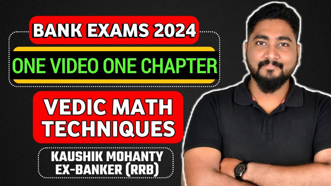 🚀 Vedic Math Calculation Techniques || Bank Exams 2024 Preparation ...