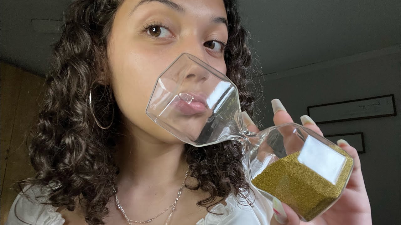 ASMR~ fast and aggressive glass tapping w/ textured scratching - YouTube