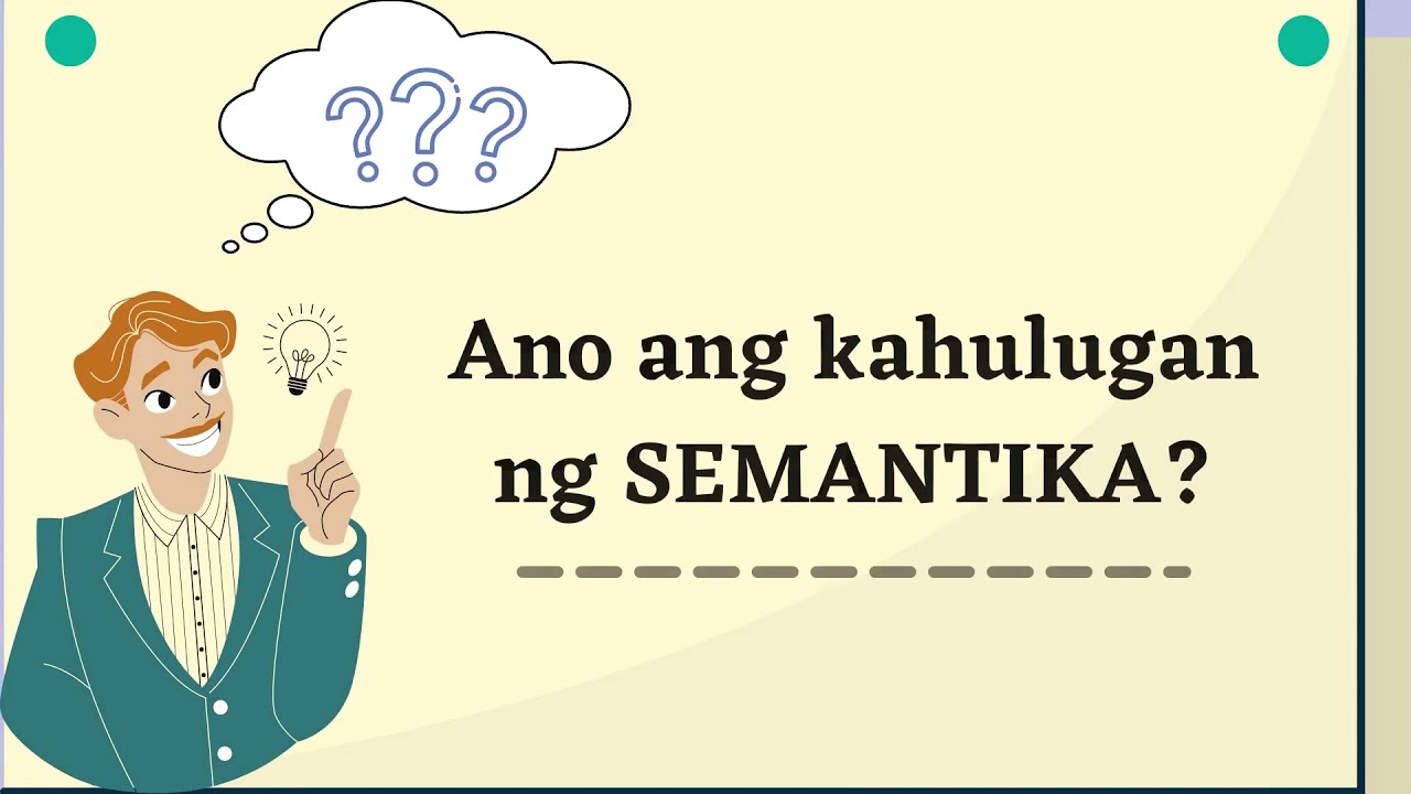 Sintaksis at Semantiks ng Wikang Filipino #EED104 #G52B - YouTube