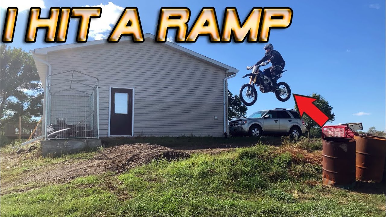 So I got a dirt bike ramp - Freshpark Portable Moto Jump Ramp is added ...