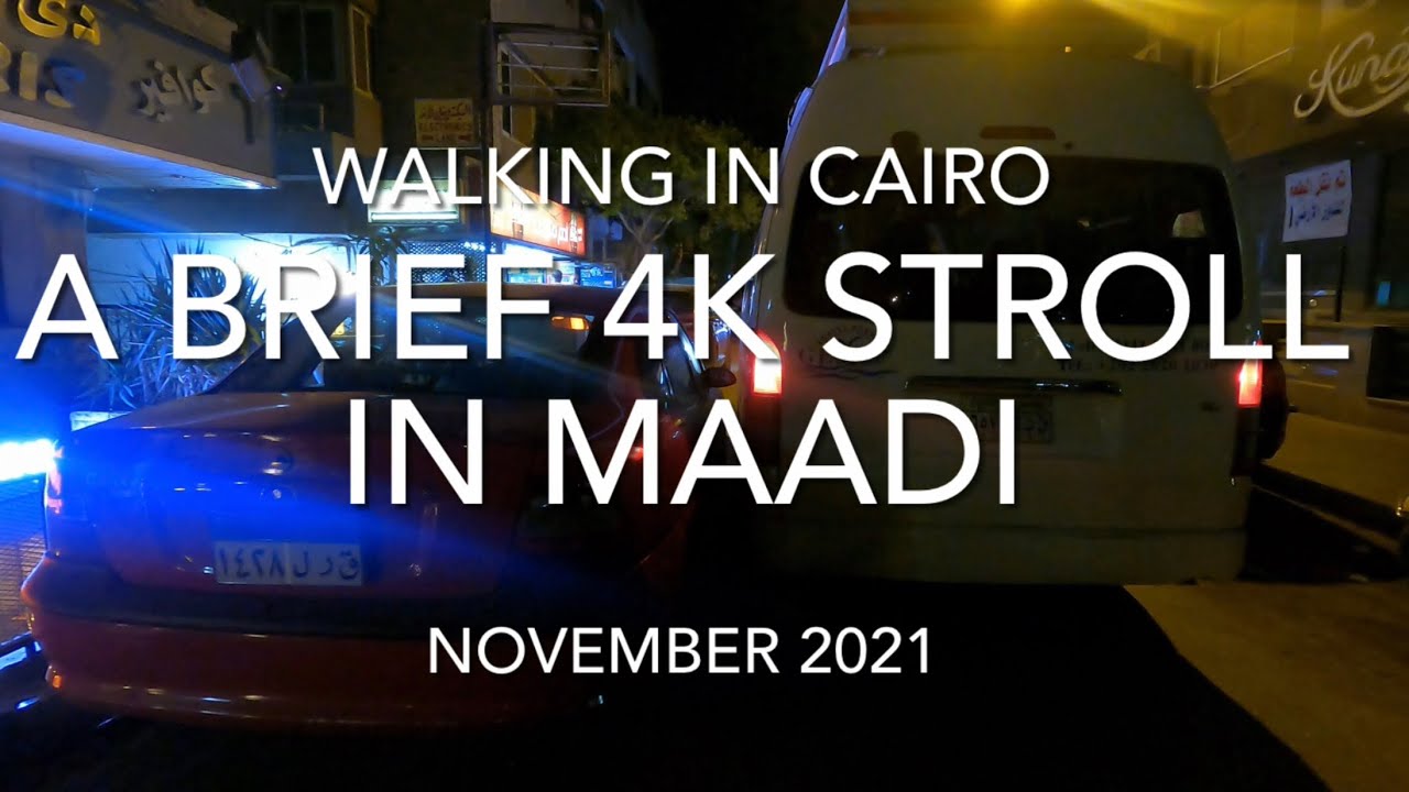 4K Night Walk in Maadi, Cairo - YouTube
