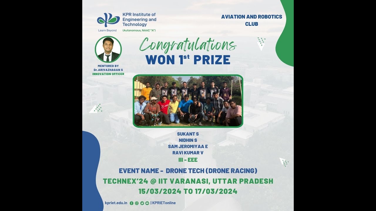 Technex’24 DRONE RACING National Level Technical Fest at IIT Varanasi ...