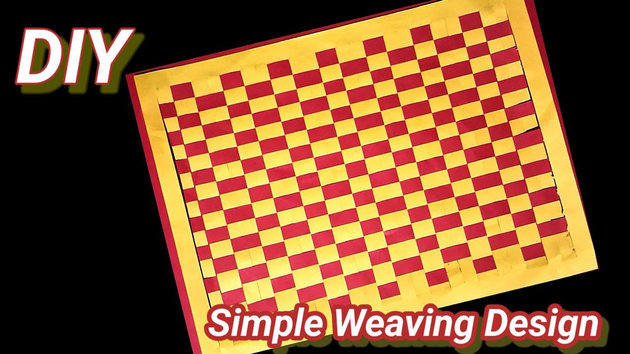 How to make Easy paper Weaving with Simple Design | Simple Paper ...