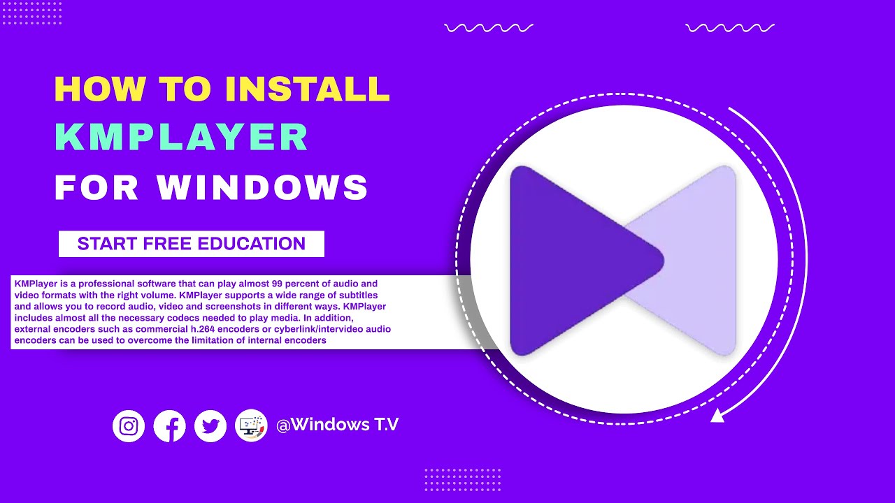 How to install KMPlayer | Program for playing audio and video files ...