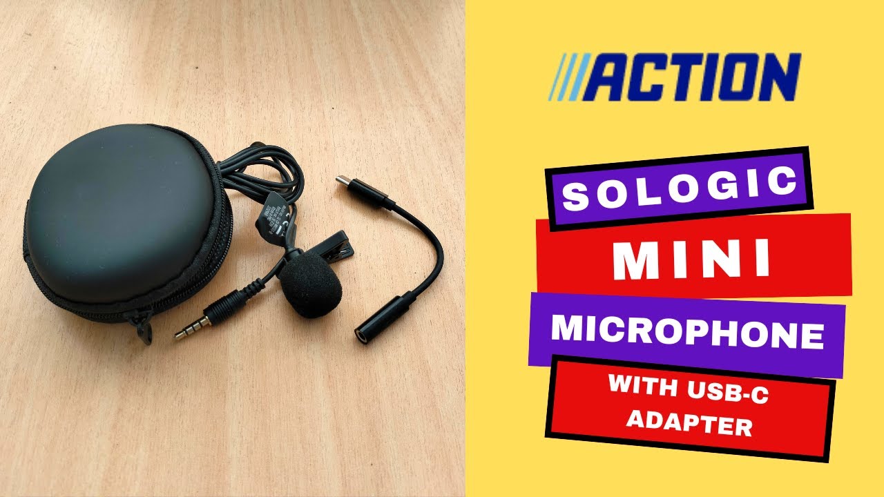 Sologic Mini Microphone With USB-C Adapter 2024 - YouTube