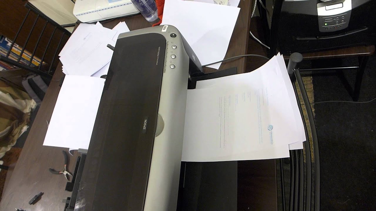 Impresora Epson 2200 - YouTube