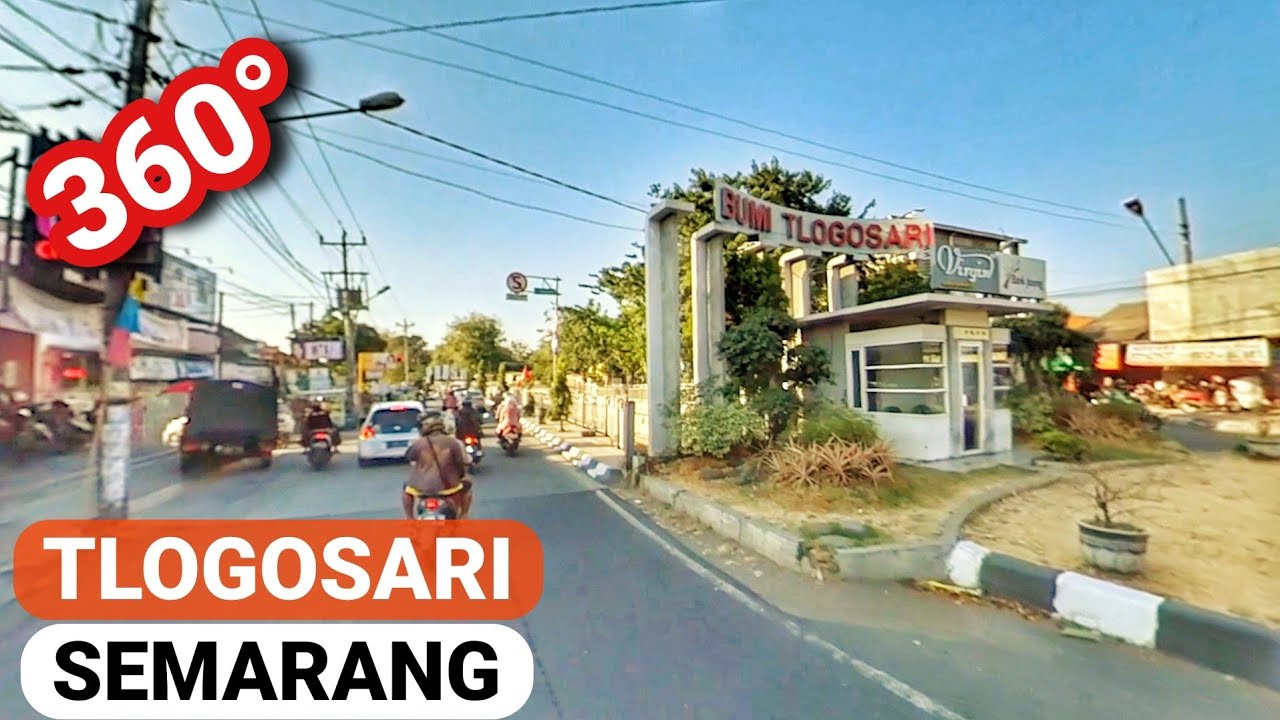 Melintas di Perumahan Tlogosari Semarang | Video 360 Derajat - YouTube
