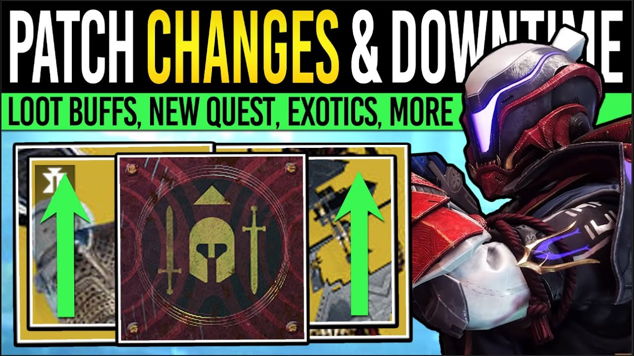 Destiny 2: PATCH NOTES TODAY & SERVER DELAY! Exotic QUEST, New BUFFS ...
