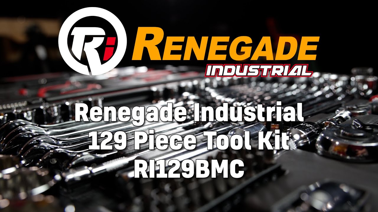 Renegade Industrial 129 Piece Tool Kit - YouTube