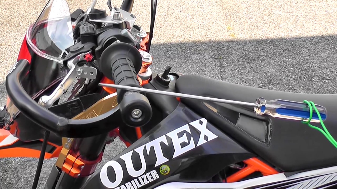 OUTEX 振動吸収レバーガード VIBRATION ABSORBER LEVER GUARD - YouTube