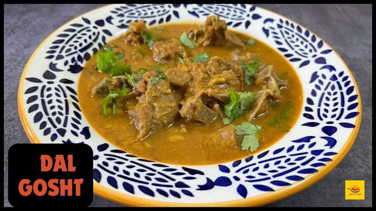 DAL GOSHT RECIPE | दाल गोश्त | DAL MUTTON RECIPE | KASH KITCHEN - YouTube