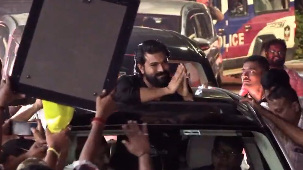Global Star Ram Charan Mass Craze In Kadapa | Ram Charan Visuals In ...