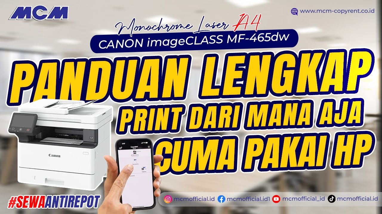 Cara Cetak dari Smartphone (Mobile Printing) Printer CANON imageCLASS ...