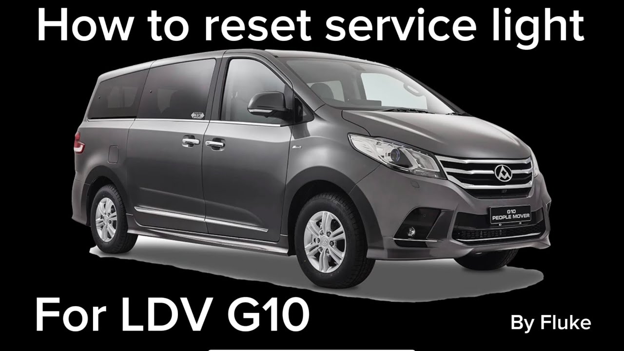 How to reset service light for LDV G10 - YouTube