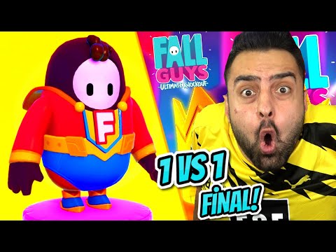 SÜPER KAHRAMAN OLDUM ! 1 VS 1 EFSANE FİNAL ! WİN ? FALL GUYS !