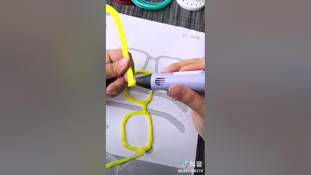 how to make glasses with 3d pen - YouTube