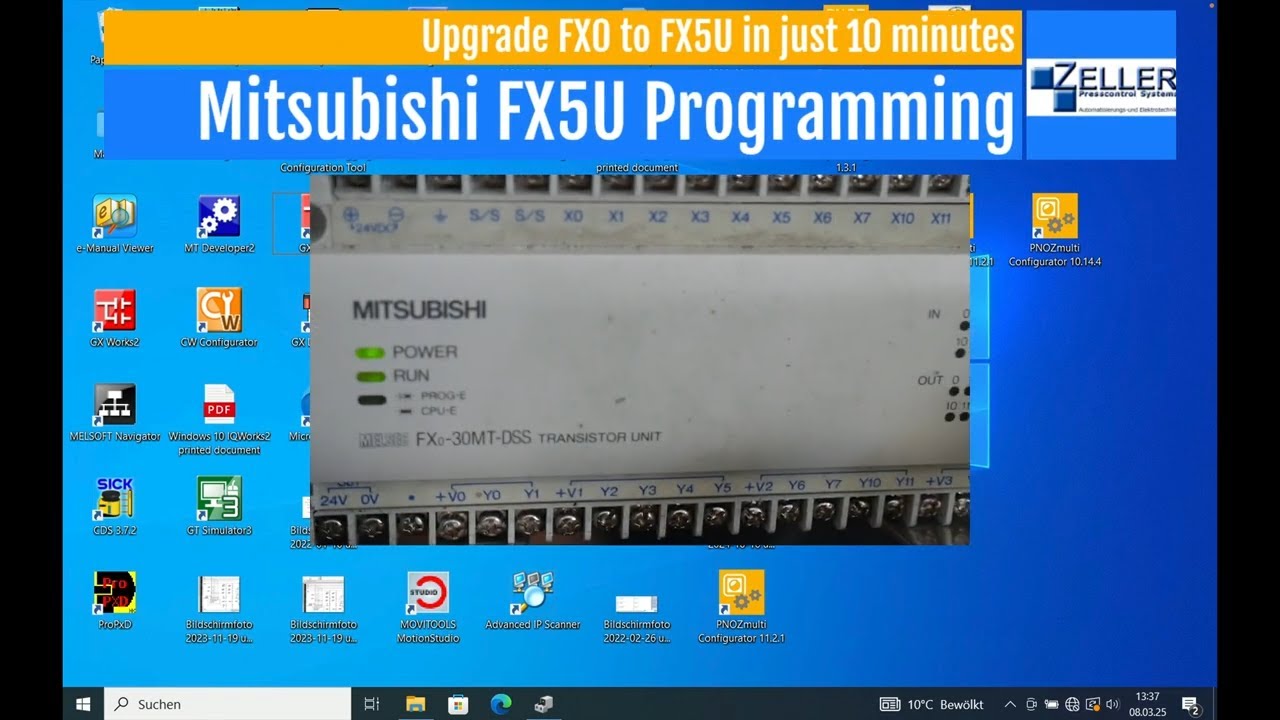Mitsubishi FX0 Upgrade FX5U Unable to open the series or module type of ... Mitsubishi FX0 Upgrade FX5U Unable to open the series or module type of ...