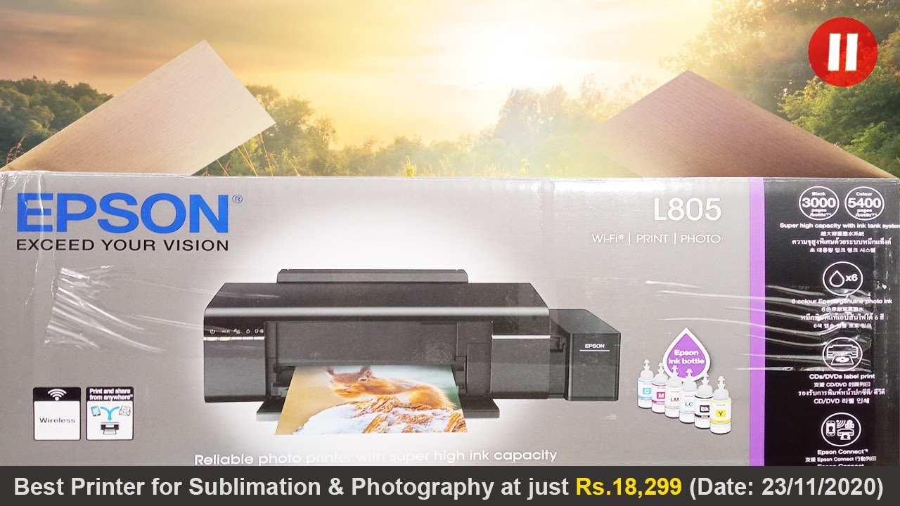 Epson L805 - Unboxing, Installation, Where to Buy - YouTube
