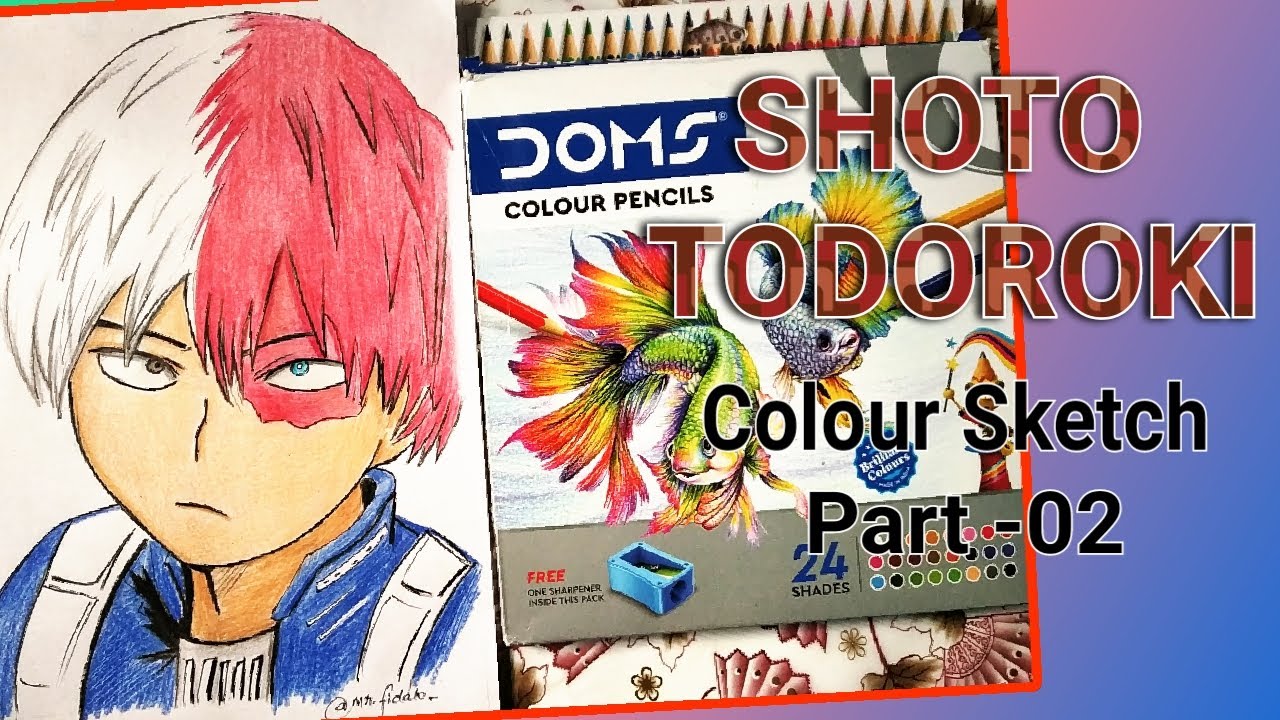 How to draw SHOTO TODOROKI? | Pencil sketch tutorial part 02 | Sketch ...