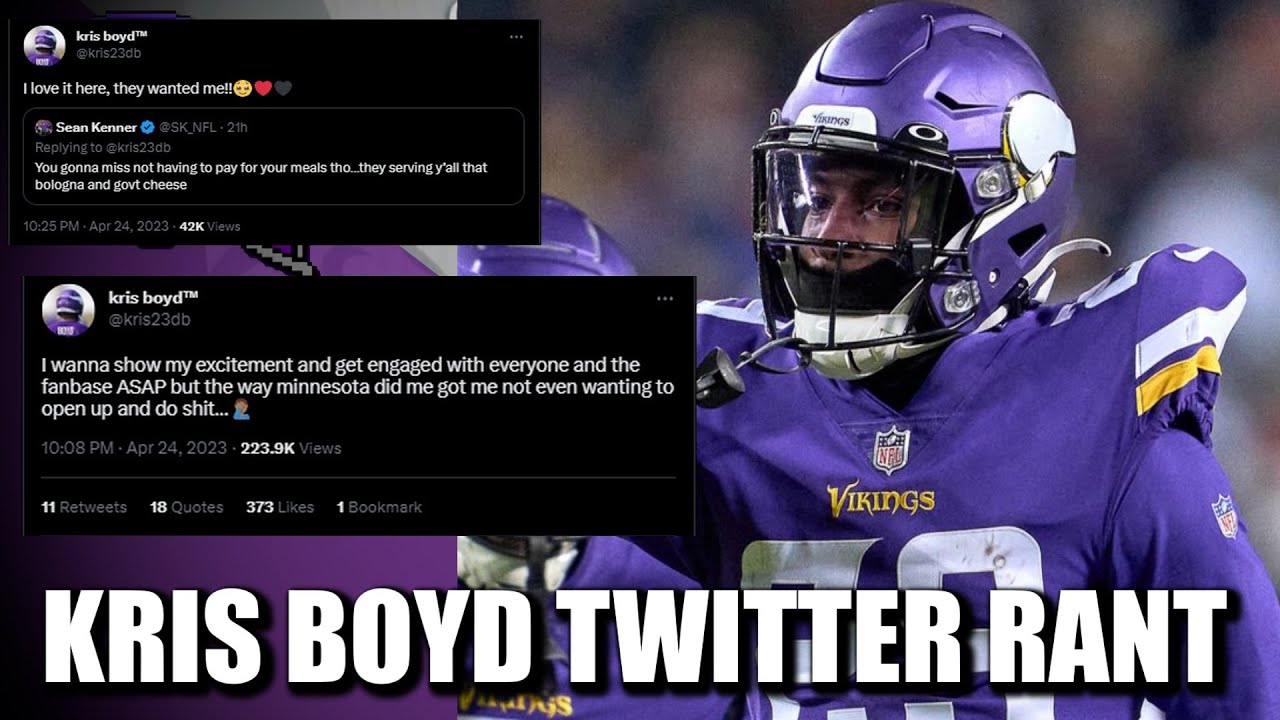 Kris Boyd Goes On Odd Anti-Vikings Twitter Rant 👀👀👀 - YouTube