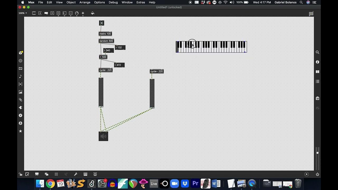 Max/MSP: random and cycle~ - YouTube